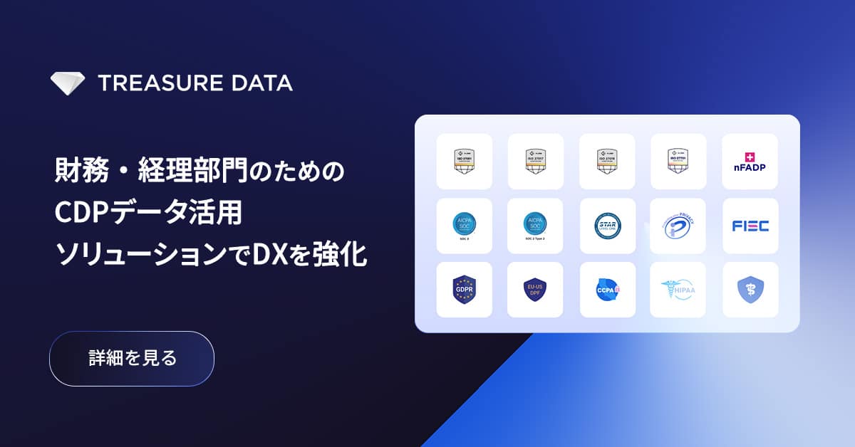 財務・経理部門のためのCDPデータ活用ソリューションでDXを強化 - トレジャーデータ（Treasure Data）
